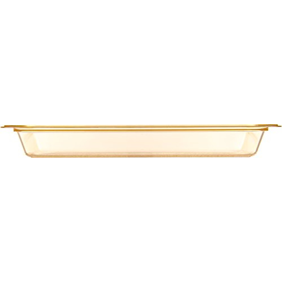 Carlisle FoodService Products Storplus Full-Size High Heat Food Pan for Catering, Buffets, and Restaurants, High Heat Plastic 2.5 Inches Deep, Amber
