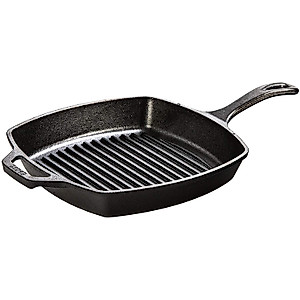 Lodge EMW6655096, 10.5" Grill Pan - Fish, Black
