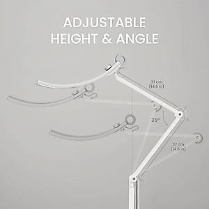 BenQ e-Reading LED Floor Lamp Warm/Cool White LED Floor Lamp, Silver, Model: AR15_D Floor Silver (New)