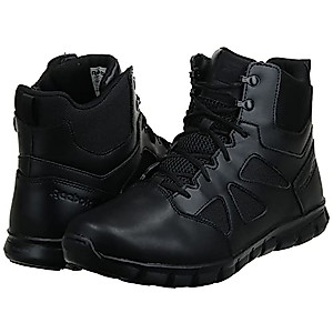 Reebok mens Sublite Cushion 6 Inch Military Tactical Boot, Black, 7.5 Wide US