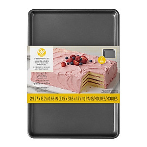 Wilton Easy Layers Sheet Cake Pan, 2-Piece Set, Rectangle Steel Sheet Pan