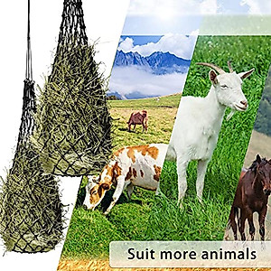 POPETPOP Hay Bags for Horses Guinea Pig Hay Slow Feeder Horse Hay Bag 2Pcs Pasture Horse Hay Nets Suspending Hay Bags Multi-Function Hay Pouches Hay Accessory Slow Feeder Hay Feeder