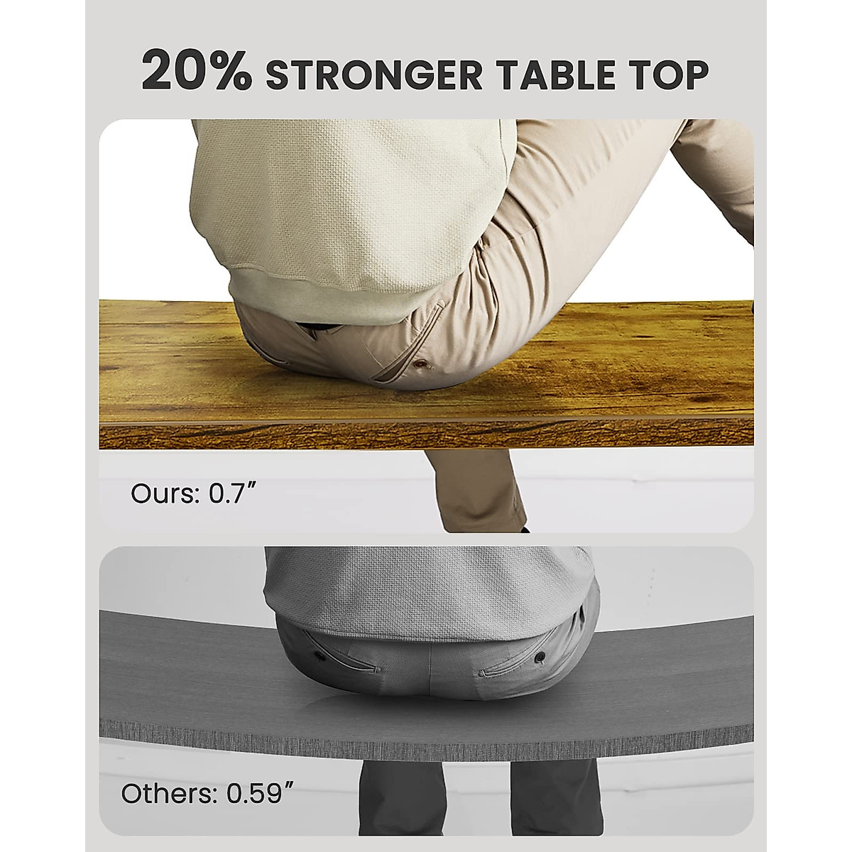 Ergear Electric Standing Desk Adjustable Height, 55 x 24 Inches Sit Stand Up Desk with 3 Memory Presets, Home Office Desk, for Home Office