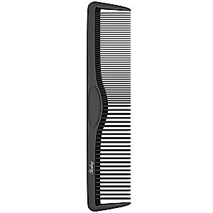 Small Pocket Combs | 2 Pack | Professional 5 Inch Black Carbon Fiber Hair Comb | Fine And Wide Tooth Travel Comb Set | Anti Static Chemical and Heat Resistant | Mens Beard And Styling Haircomb | Ba