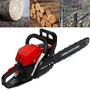 2 Stroke 62cc Gas Powered Chainsaw, 20 Inch Chainsaw, Handheld Labor And Time Saving Efficient Convenience Durable Cordless Gas Powered Chainsaw, Work Tools For Farm, Garden And Ranch, Woods