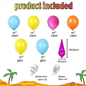 110 Piece Bunny Party Supplies - Bunny Party Balloon Garland Set for Birthday Party, Outdoor Event Decoration