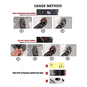 Eorefo Camera Strap Vintage 100cm Nylon Climbing Rope Camera Neck Shoulder Strap for Micro Single and DSLR Camera.(Black)