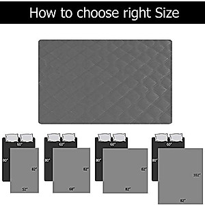 SUNNYTEX Waterproof & Reversible Dog Bed Cover Pet Blanket Sofa, Couch Cover Mattress Protector Furniture Protector for Dog, Pet, Cat(52"*82",Dark Grey/Grey)