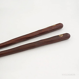 Hyozaemon Kezuri Chopsticks Red/Manilkara M 21.5cm HC-0106