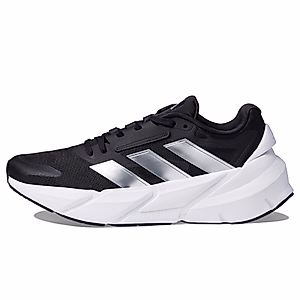 adidas Women's Adistar 2.0 Sneaker, Black/Silver Metallic/Black, 8