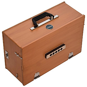 Bhava Mini "Kirtan" Harmonium | Standard Edition -Natural | Professionally Tuned & Refined in U.S.| Indian Instrument ~ Handmade, Perfect for Yoga, Kirtan | Fits in Overhead Compartment