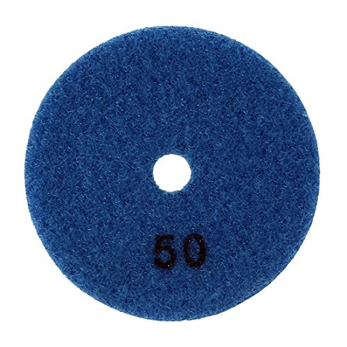 uxcell 3-inch Diamond Wet Polishing Pad Grit 50 10pcs for Granite Concrete Marble Blue