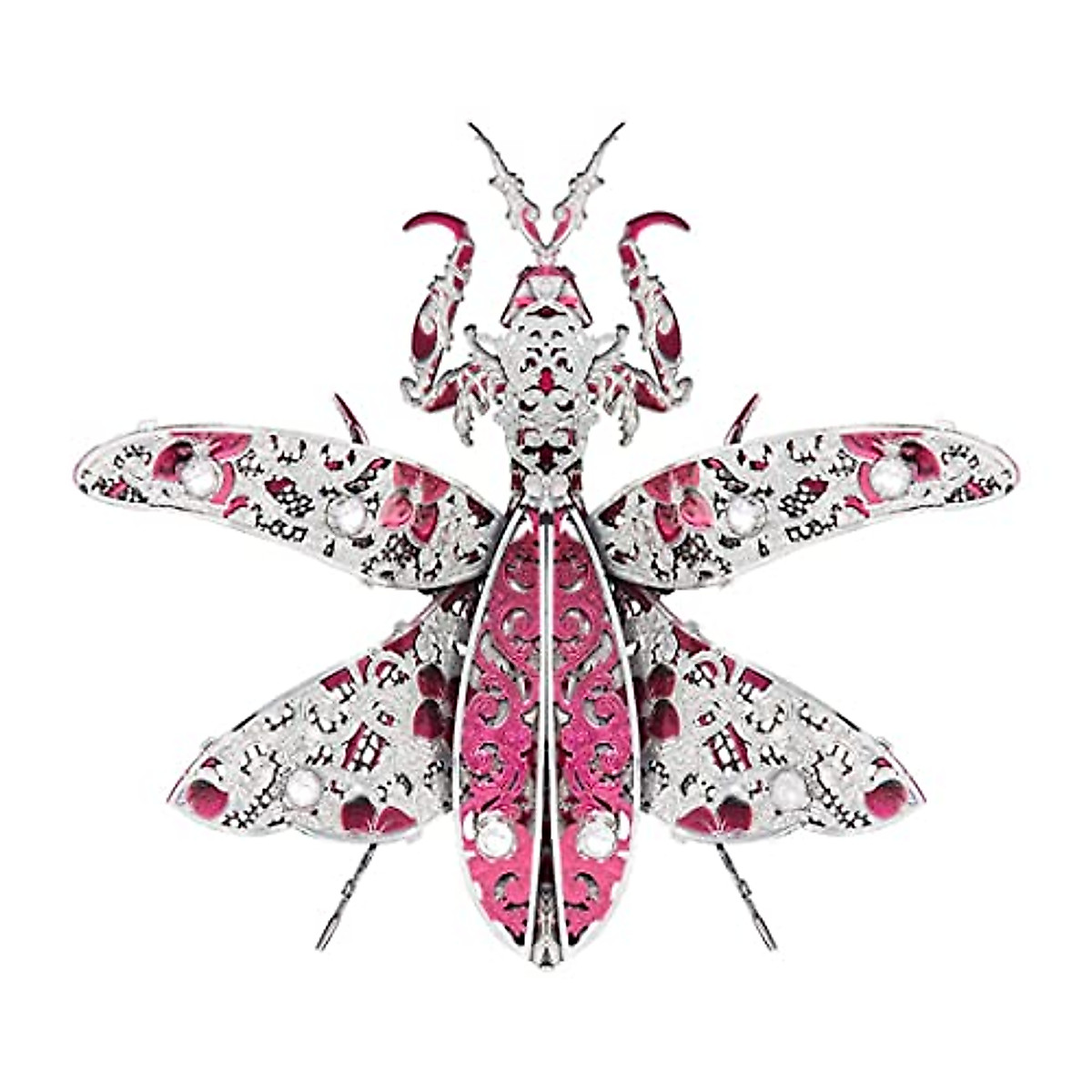 JOMIOD 3D Metal Puzzle, Mantis Metal Model Kits, Insect Themed Animal Fashion Brooch Assembling DIY 3D Puzzles to Build, 3D Model Building Kits for Teens and Adults, Decoration Gift