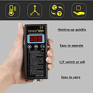 TXINLEI 8858+ 110V 680W SMD Hot Air Gun Hot Air Welder Rework Station Soldering Station 3 Nozzles Mobile Phone Repair Tool