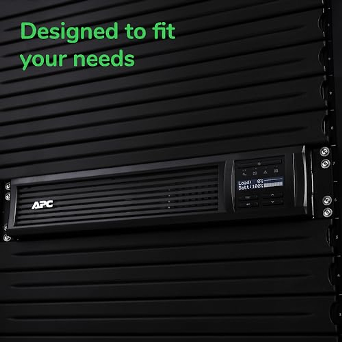 APC 1500VA Smart UPS with SmartConnect, SMT1500RM2UC Rack Mount UPS Battery Backup, Sinewave, AVR, 120V, Line Interactive Uninterruptible Power Supply