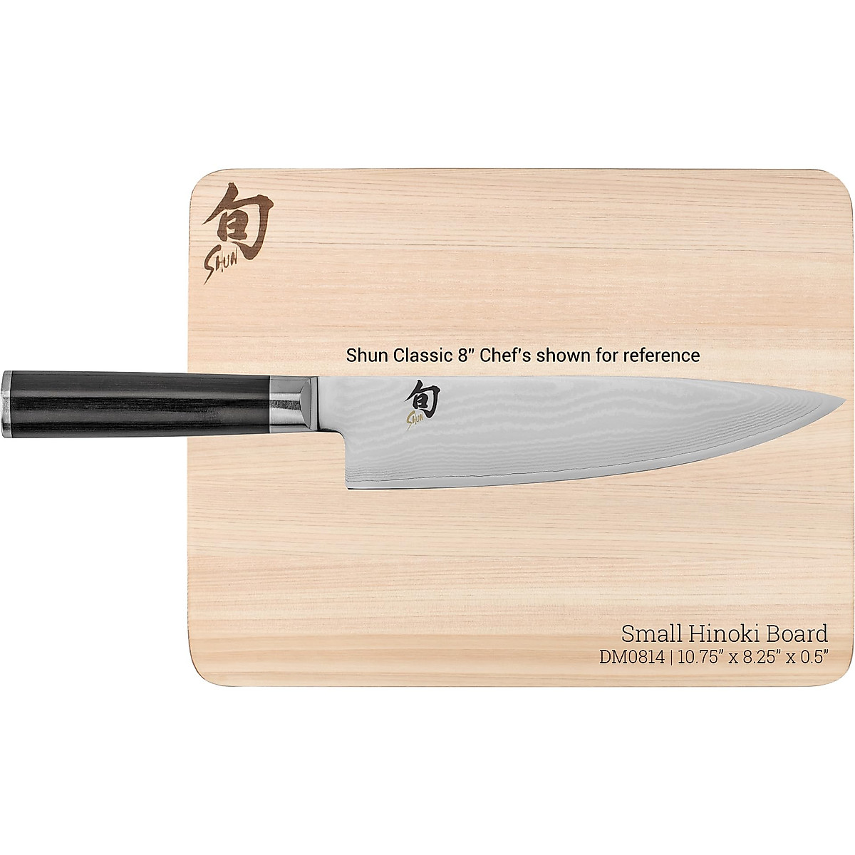 Shun Cutlery Small Hinoki Cutting Board, 10.75" x 8.25" Small Wooden Japanese Chopping Board for Kitchen, Medium-Soft Wood Preserves Knife Edges, Forest Stewardship Council Certified