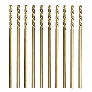 MAX-CRAFT 10Pcs 1/8 in.x 6 in. Cobalt Drill Bit Aircraft Extension Extra Long Deep Hole Metal Drill