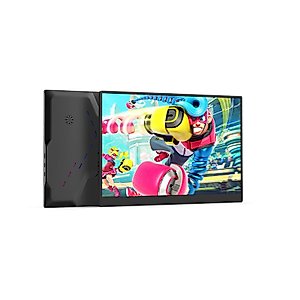 DFZ Portable Monitor, 17.3 Inch 1920x1280 HDR Monitor IPS Display, External USB C Monitor Screen for Laptop, PC, PS4, Xbox, Mobiles