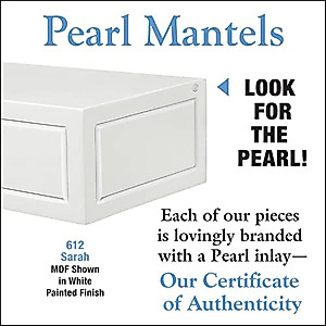 Pearl Mantels Sarah Fireplace Mantel Shelf MDF, 60", White Paint