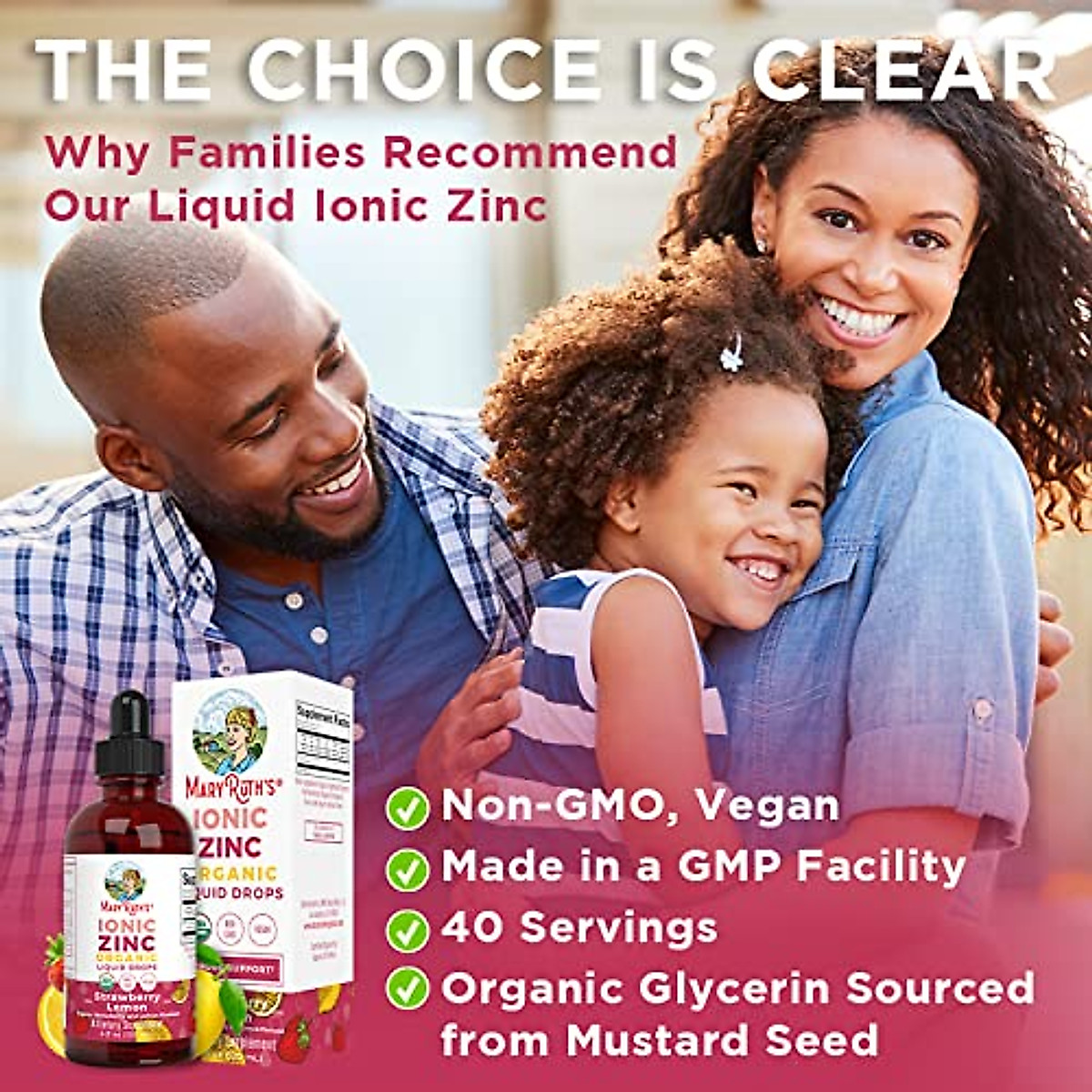 Ionic Zinc Supplement & Immunity 5-in-1 Gummies Sugar Free Bundle by MaryRuth for Immune Support | Skin Care Supplement | Powerful Blend of Zinc, Elderberry, Vitamin C, Vitamin D, & Echinacea.