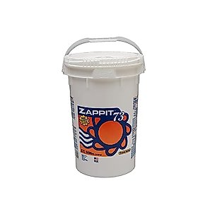 Zappit 73% Cal Hypo Pool Shock - Calcium Hypochlorite Super Shock 50lb