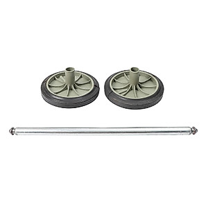DOITOOL Garbage Can Replacement Wheels - Trash Can Wheels and Axle - Trash Garbage Bin Wheels Replacement for Garbage Can Outdoor,Garden Street Patio Trash Can (Wheel Color Random)