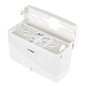 EZ-Pull Countertop SLIMFOLD Hand Towel Dispenser for Kitchen/Bathroom/Office/RV/Airbnb, White 4600-EZ, EZbrnd