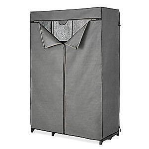 Whitmor COVER ONLY for Double Rod Closet with Heavy Duty Zipper - Gray