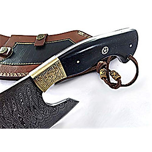 Damascus steel blade vegetable and meat cleaver Chopper chef's kitchen knife .SM105