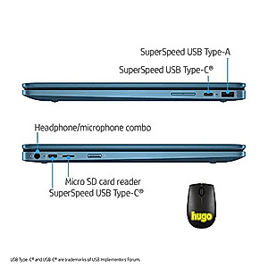 HP 2-in-1 Convertible Chromebook, 14inch HD Touchscreen, Intel N4020 Up to 2.8GHz, 4GB Ram, 64GB SSD, Intel UHD Graphics, Webcam,WiFi, Bluetooth,Blue, Chrome OS (Renewed)