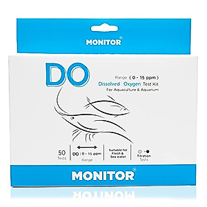 Monitor DISSOLVED Oxygen Test KIT (50 Tests) - Monitor Aquarium and aquaculture Water Quality