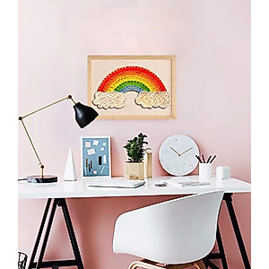 RM Studio DIY String Art Kit with All Necessary Accessories and Frame for Kids Students, Adult Crafts Kit, Home Wall Decorations Unique Gift (Rainbow)