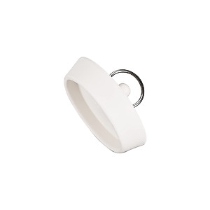 uxcell Rubber Sink Plug, White Drain Stopper Fit 2-3/32" to 2-3/16" Drain with Hanging Ring for Bathtub Kitchen and Bathroom