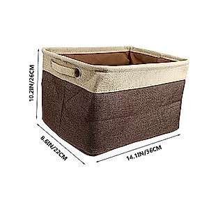 Abaodam 2 Pcs Pet Toy Basket Fabric Bins Toys Storage Organizer Organization and Storage Closet Woven Laundry Basket with Lid Home Storage Organizer Oxford Cloth Shelf Baby Clothing