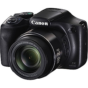 Canon PowerShot SX540 HS Wi-Fi Digital Camera with 32GB Card + Backpack + Battery & Charger + Flex Tripod + Kit (Renewed)