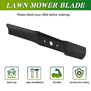 Apeixoto 942-05056a Lawn Mower Blades Compatible with Cub Cad et Zero Turn 54" Deck Mower 742-05056 Medium Lift Blade Fit for Cub Cadet RZT-L54 XT1 XT2 Troy-Bilt