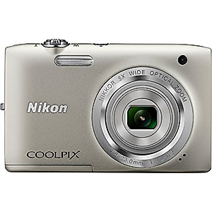 Nikon Coolpix S2800 20.1 MP Point & Shoot Digital Camera with 5X Optical Zoom International Version, Silver