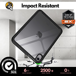 CBUS Heavy-Duty Phone Case with Built-in Screen Protector Compatible with iPad Mini 6 (2021) 6th Generation –– Full Body (Black)