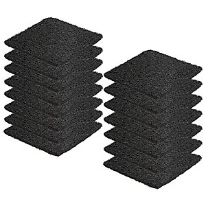 15 Pack Trash Can Odor Filter Refills for Trash Can and Compost Bin, Activated Charcoal Deodorizer Sheets for Indoor Kitchen Compost Bucket Countertop and Recycle Bin, Square 3.9 Inch