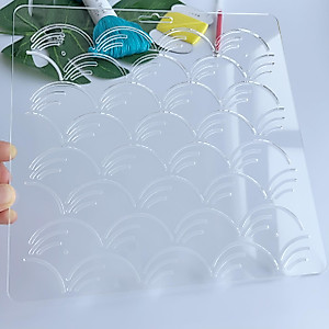Clear Acrylic Sashiko Stencil, Embroidery Pattern, Quilting Stencil for Hand Quilting and Embroidery