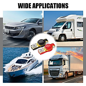 Zufoty 2PCS Battery Terminal, Battery Connectors Terminal, Negative & Positive Battery Cable Terminals, Copper Battery Terminal Connectors, Quick Release Battery Terminals Clamps Suitable for Car