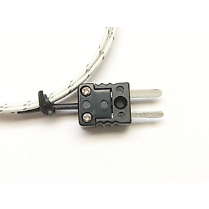 J-Type Thermocouple with Fiberglass Insulation Probe PJ-400 3 ft