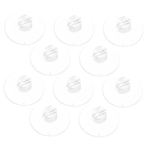 MAGICLULU 12pcs Cable Fixing Suction Cup Cord Clip Cable Wire Clips Vertical Blind Brackets Window Suckers Cord Holders for Cables Suction Cable Clip Slotted Suction Wire Pads Toy