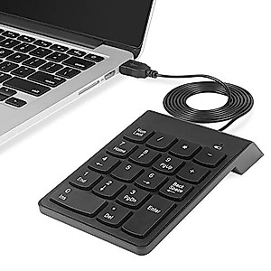 Kadaon Numeric Keypad,USB Numeric Keypad, USB 18 Key Number Numeric Keypad Keyboard for Laptop/Notebook PC Computer