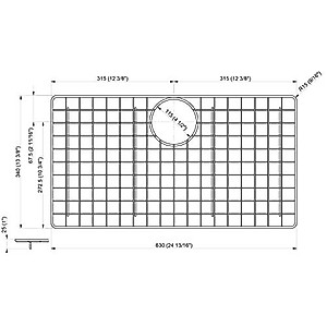 ALFI brand ABGR3020 Grid, Brushed Stainless Steel