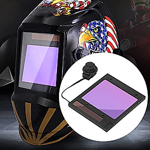 Welding Helmet Lens, Sensitive Arc Sensor, Industrial Use Protective Auto Darkening Welding Filter for Welders