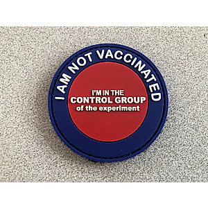 TUFF Glow in The Dark 3D PVC Patch, 2.5 Inch No Vax PVC Patch with Hook and Loop Fastener, Well Made Hook Backed Morale Patches, Perfect to Apply to Any Loop Surface