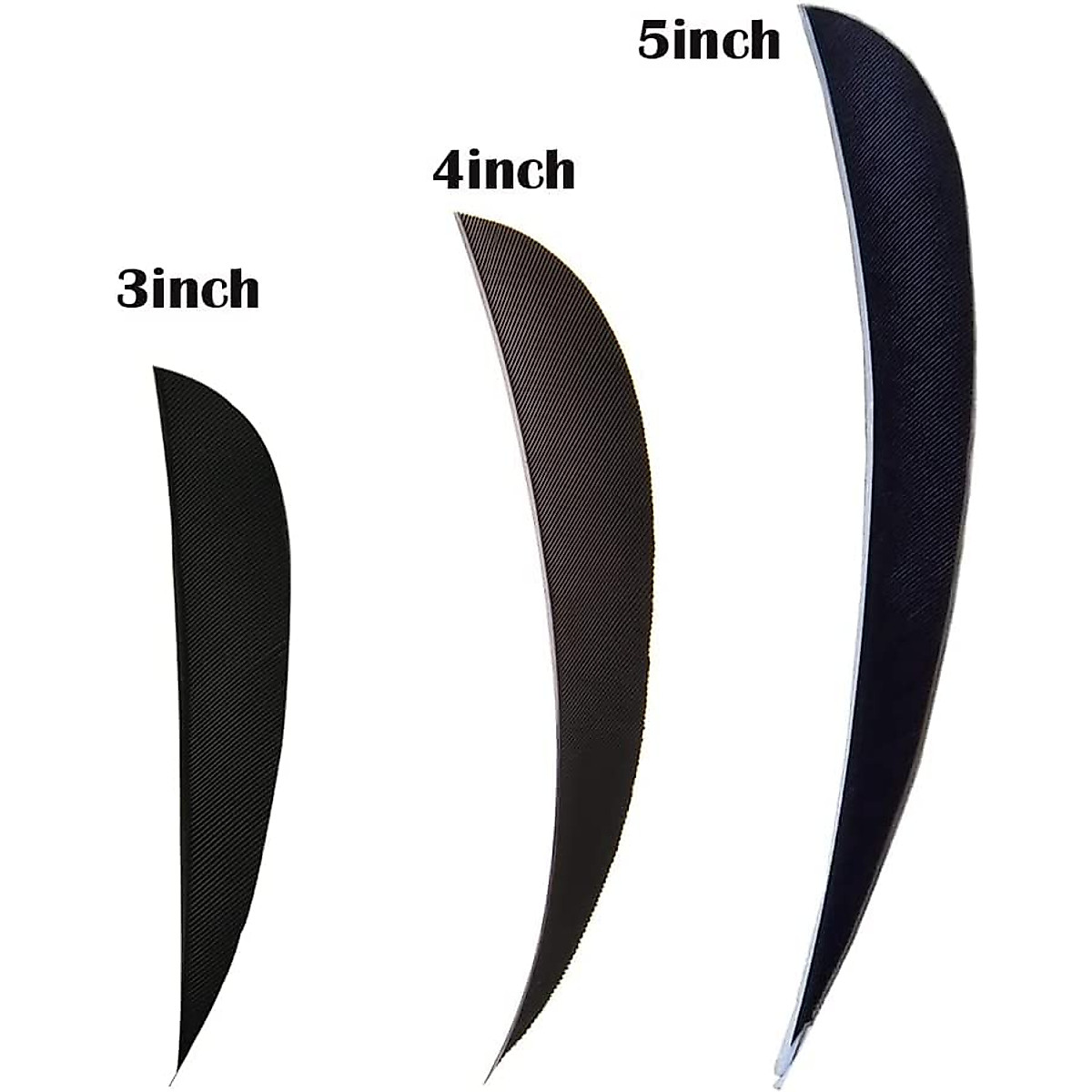 AMEYXGS 50 Pcs 3/4/5 Inch Archery Arrow Fletching Turkey Feather Fletching Right Wing Left Wing Feather Real Arrow Vanes for Hunting Arrow Accessories DIY Archery (red, 5 inch/left wing)