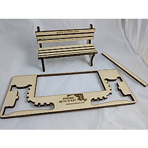 Baltimore Bench Kit Miniature Replica Wood Craft Desk Display