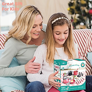 28℃ 32PCS Play Kitchen Accessories Toy,Kids Pretend Cooking Toys with Play Pots and Pans,Toddler Pretend Cooking Playset with Vegetables,Play Kitchen Toys for Girls Boys(Red).